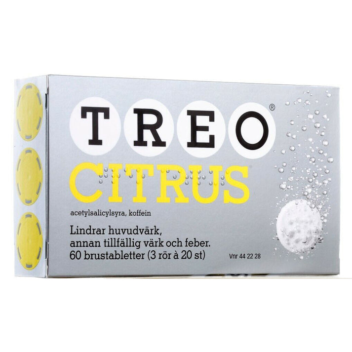 Treo Citrus 500 mg/50 mg Effervescent Tablets 60 tabs – Store of Sweden
